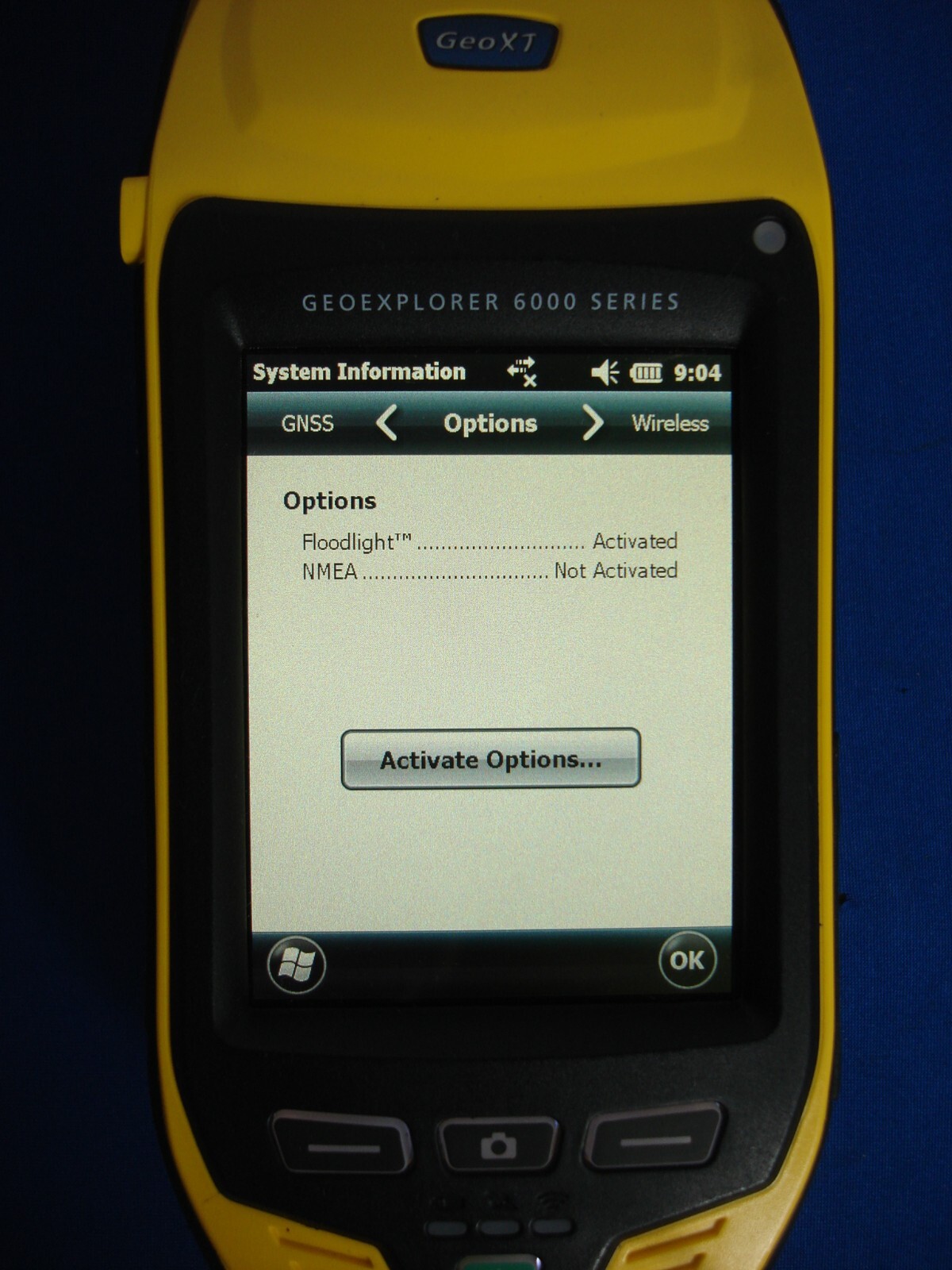 Trimble GeoExplorer 6000 GEOXT Standard 6.5.8 GNSS Floodlight 89000-21 ...