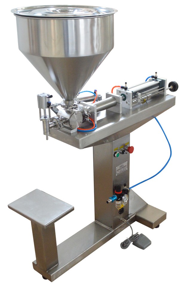 1Nozzle Paste Liquid Fill Machine w/Stand Piston Filler BottlePack Seal ...