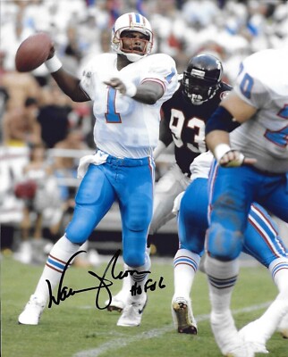 Warren Moon Autographed SIGNED 8 x 10 PHOTO REPRINT | eBay