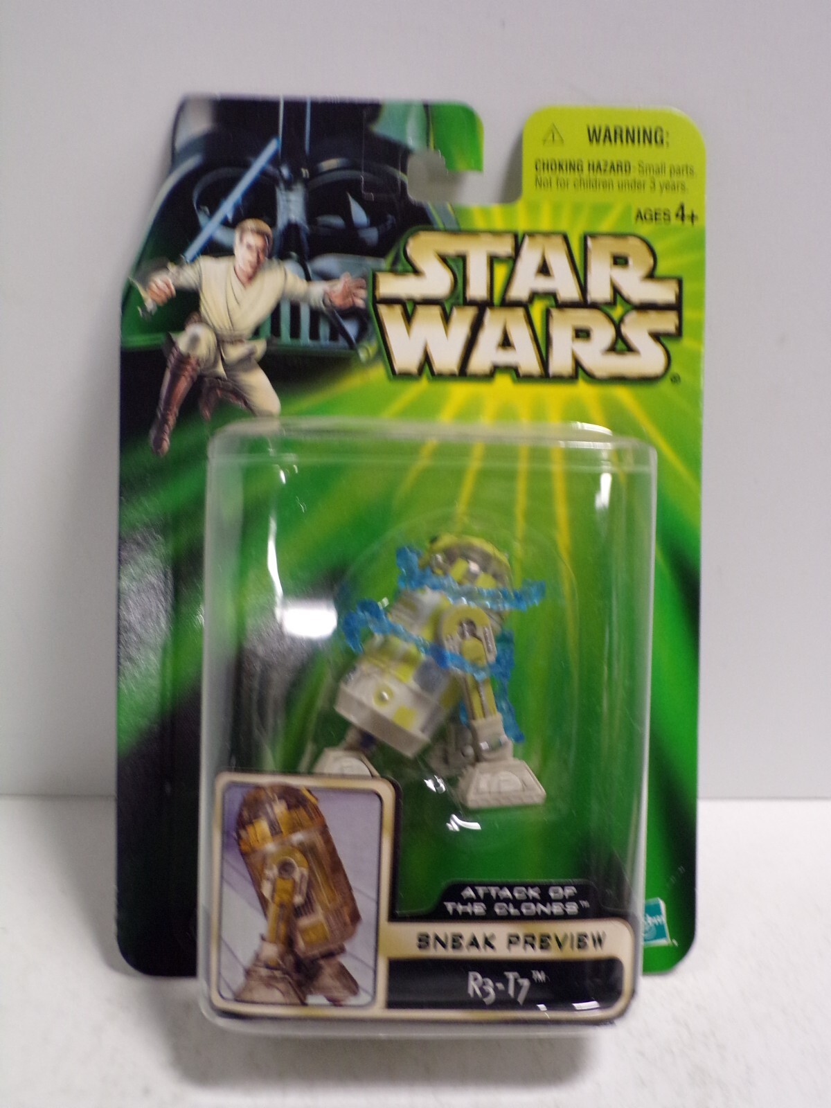 R3-T7 Droid Star Wars Sneak Preview Attack of the Clones Action Figure ...