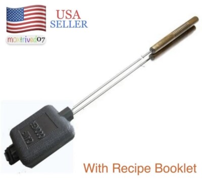 28" Solid Cast Pie Iron Square Pudgy Pie Maker Pudgie Sandwich Camp ...