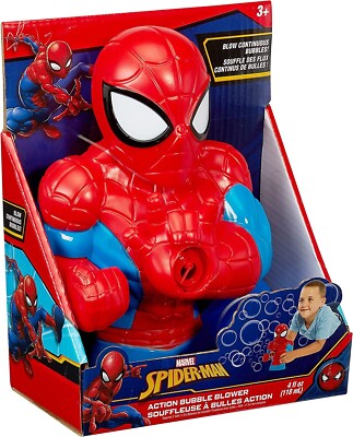 Little Kids Marvel Spider-Man Action Bubble Blower Machine | eBay