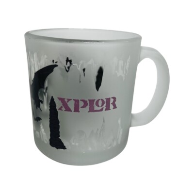 vintage Xplor Halloween frosted & clear glass coffee tea mug Libbey ...