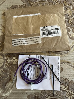 BRAND NEW OEM GE Dryer Heater Service Kit Purple Wire WE49X37037 ...