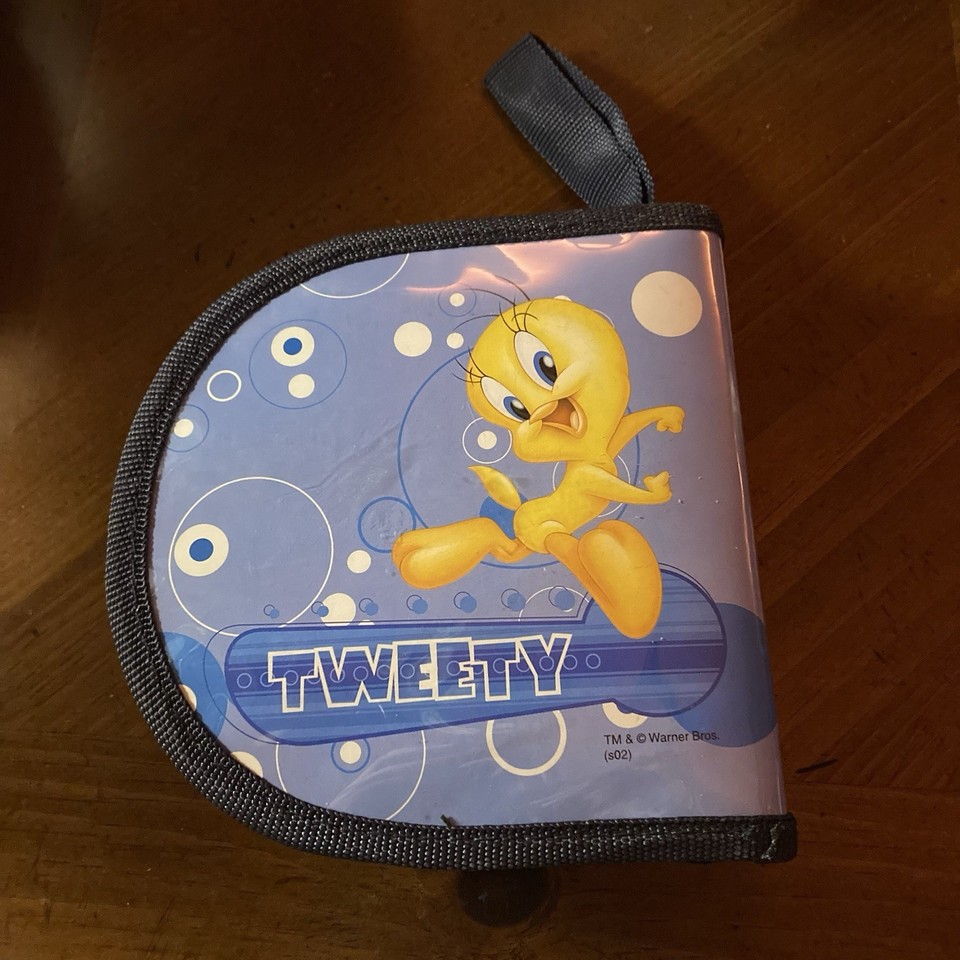 Tweety Bird Looney Tunes CD Case Wallet Vintage 90s Unused | eBay
