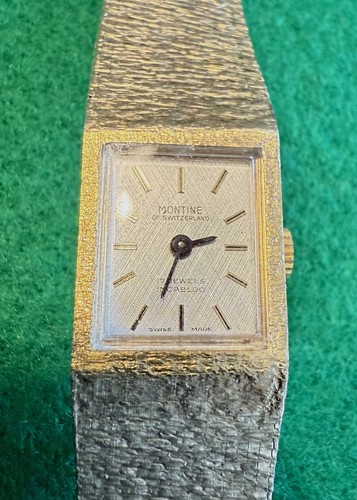 Montine Swiss Watch Gold Tone 17j GWO Vintage - birth year 1981 | eBay UK
