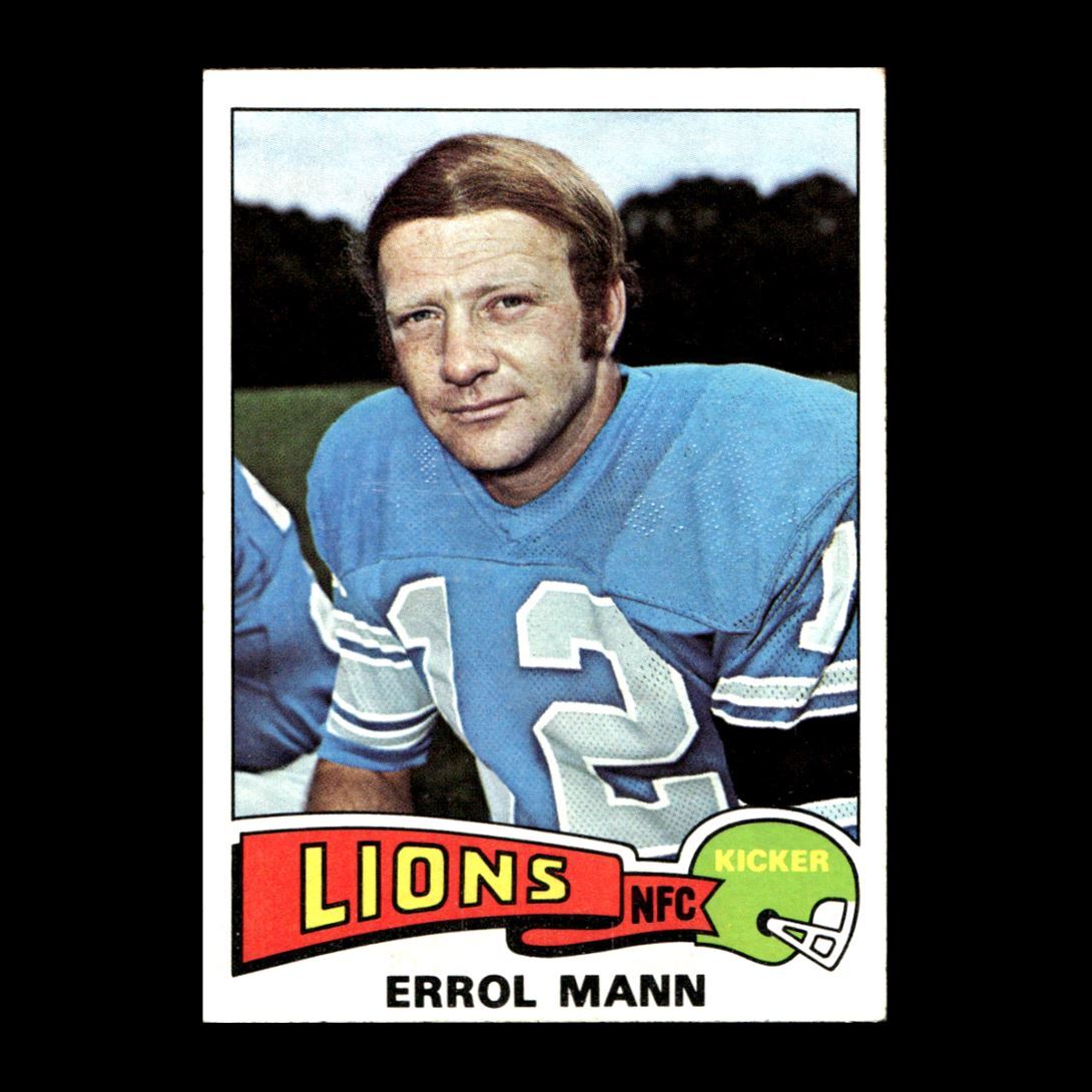 Errol Mann 1975 Topps Detroit Lions #421 R311G 1 | eBay