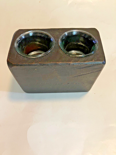 SALEM TREENWARE WOOD LOOK RESIN CANDLE HOLDER | eBay