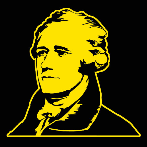 Alexander Hamilton sticker VINYL DECAL Founding Father of the United ...