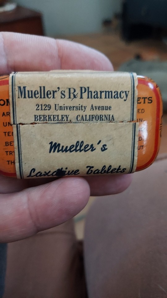 Muller's Laxitive Tablets Tin Full. Quack Medicine 1930s | eBay