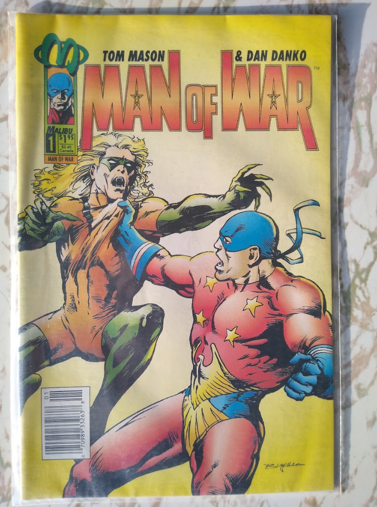 Man of War #1 Comic Book First Issue Malibu Comics Tom Mason and Dan Danko Issue | eBay