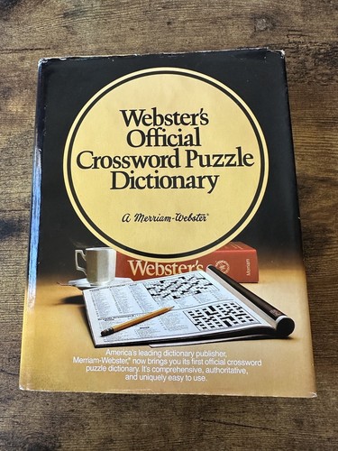 Vintage 1981 Webster’s Official Crossword Puzzle Dictionary Hardcover ...