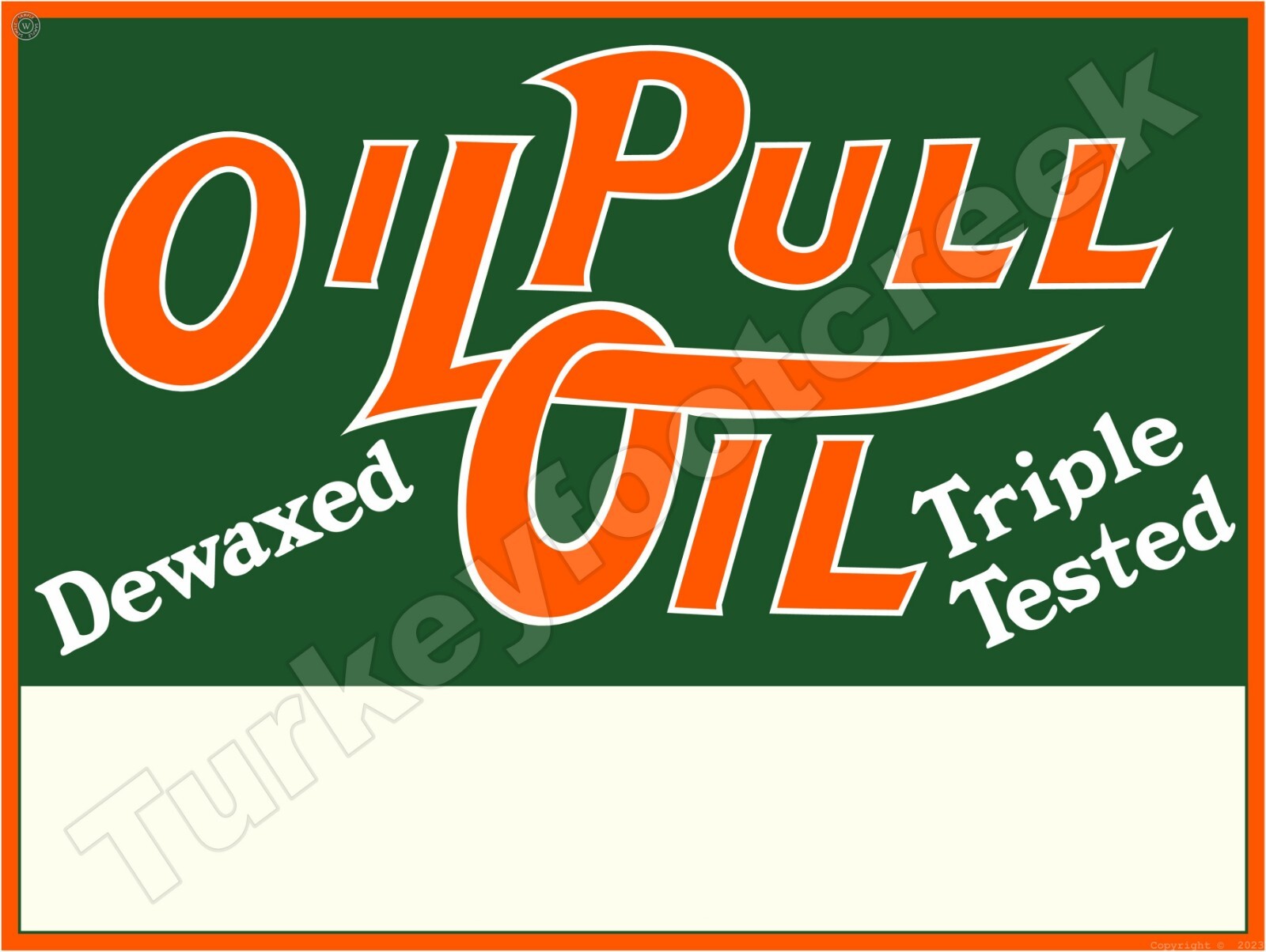Oil Pull Oil Dewaxed Triple Tested 9" x 12" Metal Sign | eBay
