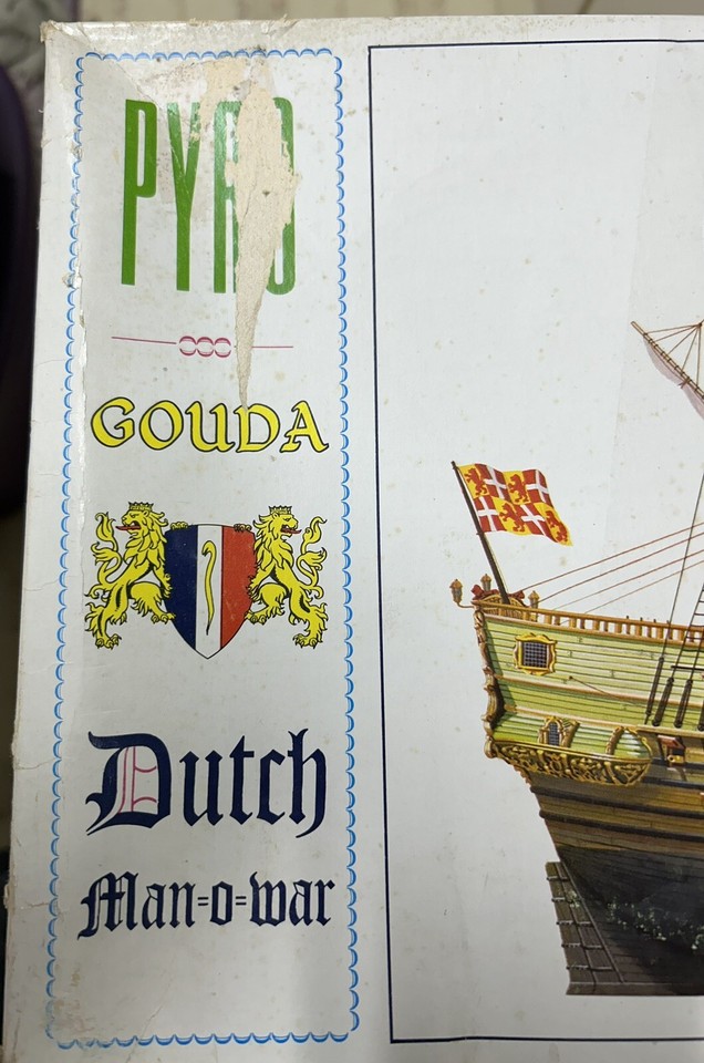 1967 PYRO Model Kit GOUDA Ship Dutch MAN-O-WAR B212-400 Unassembled ...