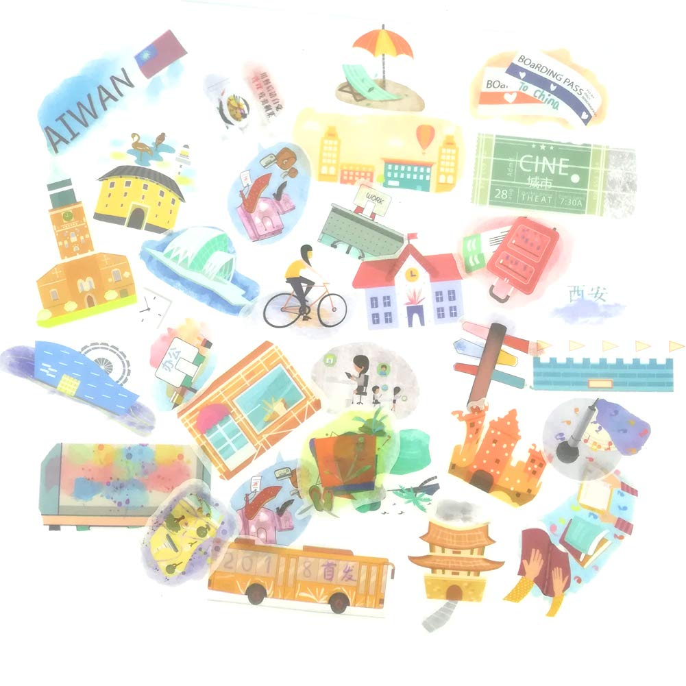 240PCS Scrapbooking Washi Sticker Set Colorful Marine Life Romantic Floral Portr | eBay