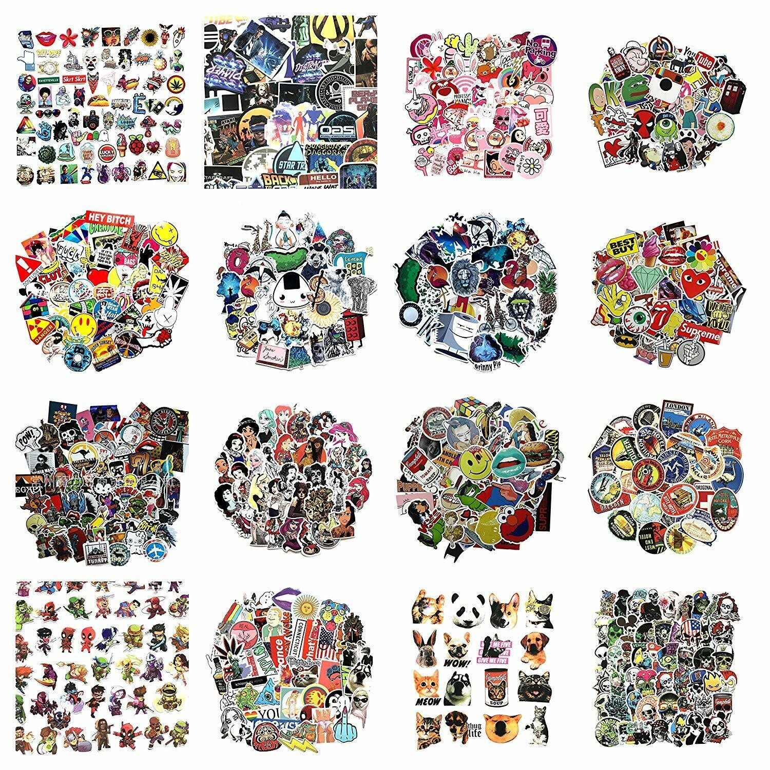 5000 Stickers Bomb Vinyl Decal Car Skateboard Laptop Luggage Graphic ...