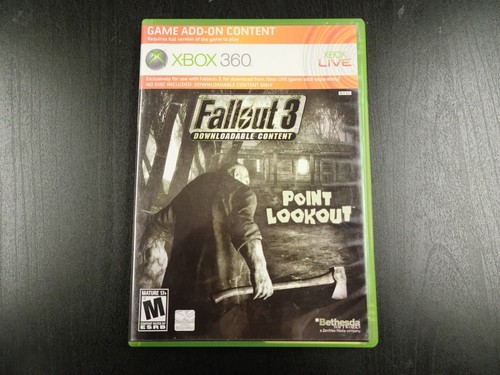 Fallout 3 Point Lookout Microsoft 360 Case, Card and Cover Art ONLY ...