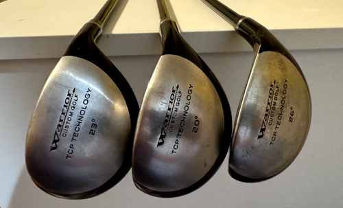 Warrior Custom Golf HYBRID IRON SET Right Handed Graphite Stiff 20* 23 ...