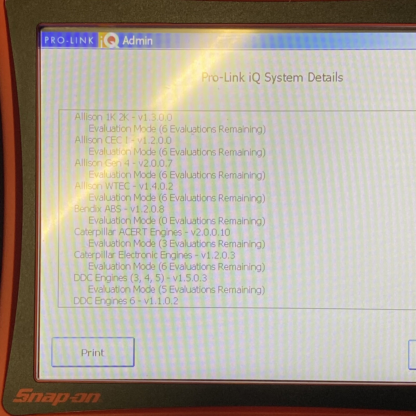Nexiq Snap-on Pro-link IQ EEHD188001 Heavy Duty Diagnostic Scanner for ...