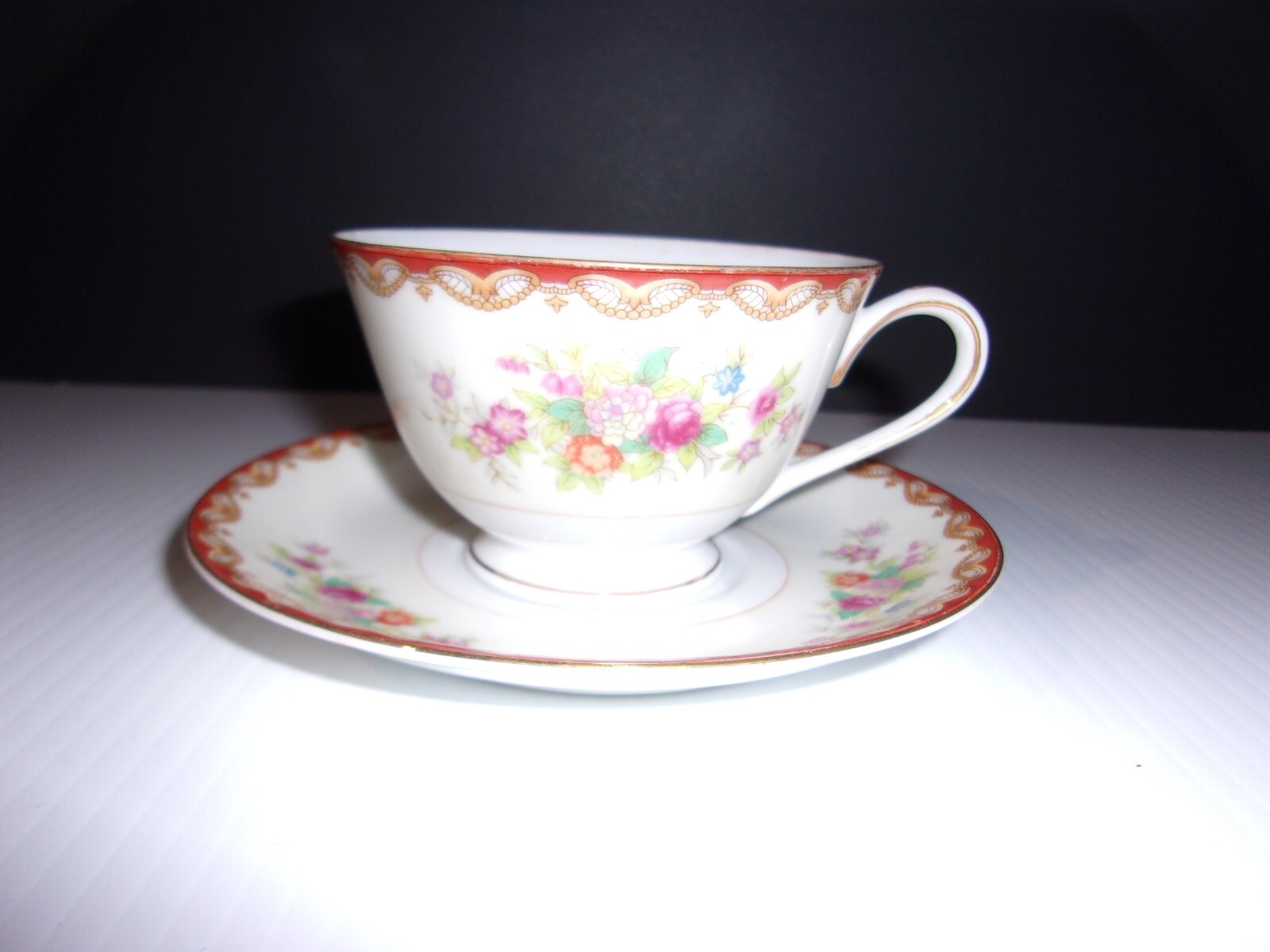 Vintage DIAMOND ROSLYN Pattern China Cup & Saucer Made in Occupied ...