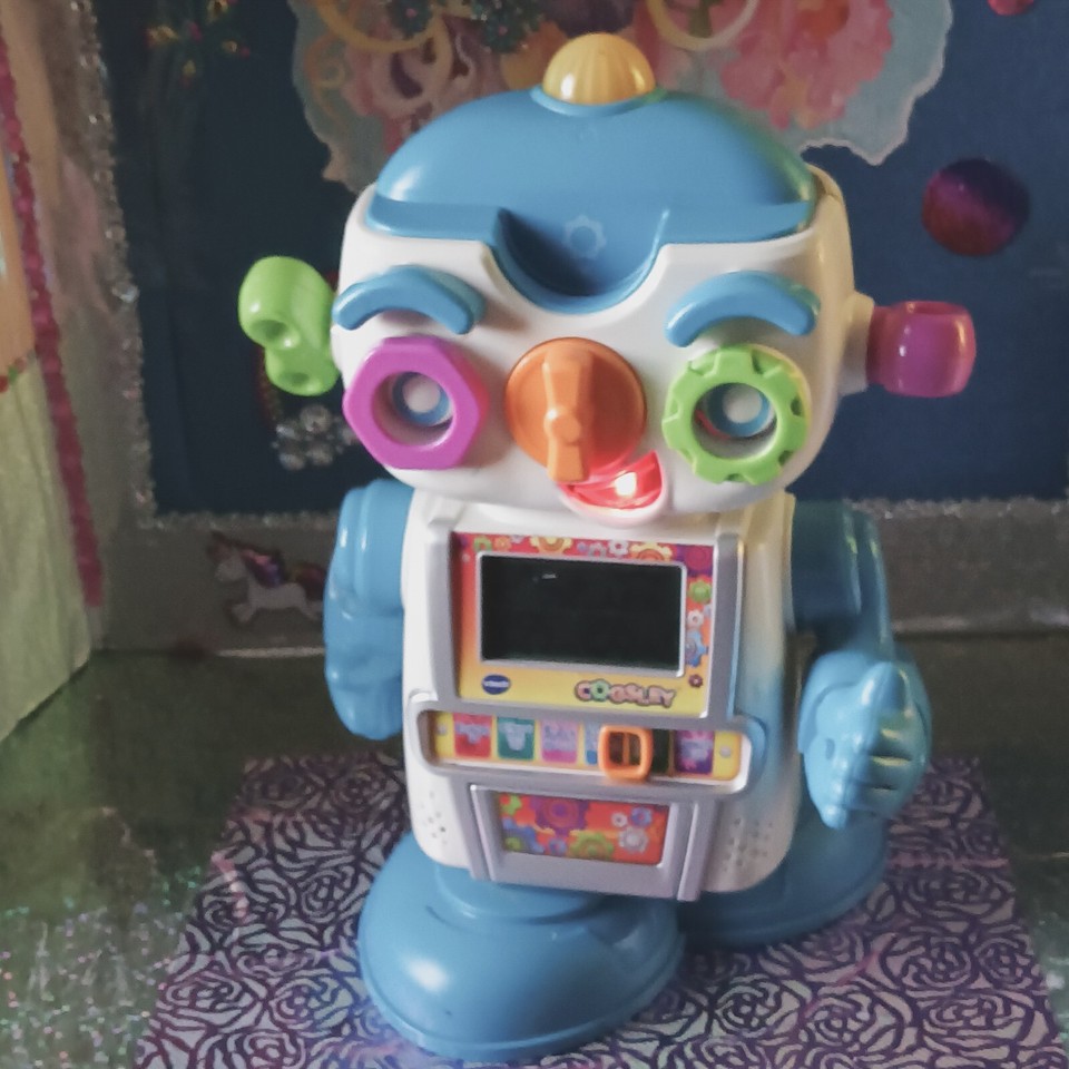 🦄Vtech / Talking "Cogsley" Robot Learning Moves 14"T Toy! *READ* | eBay