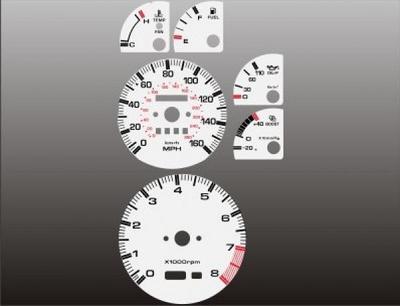 White Face Gauges for 1986-1988 Mazda RX7 Turbo FC | eBay