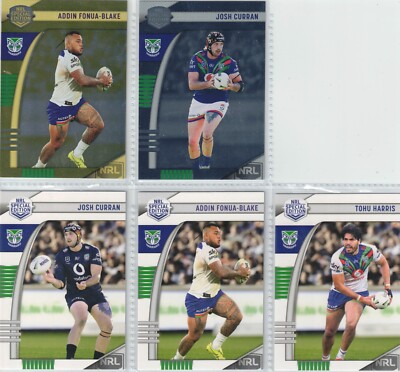 2022 NRL Best & Less New Zealand Warriors 5 Card Set Gold + Silver ...