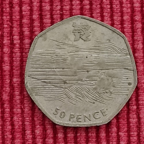 2012 OLYMPIC GAMES AQUATIC / SWIMMING 50P COIN CIRCULATED | eBay