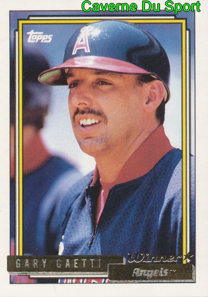 070 GARY GAETTI ANGELS TOPPS GOLD WINNER BASEBALL CARD 1992 | eBay