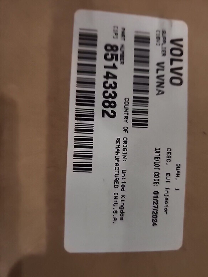 Brand new Genuine OEM Volvo D13 fuel injector 85013611 | eBay