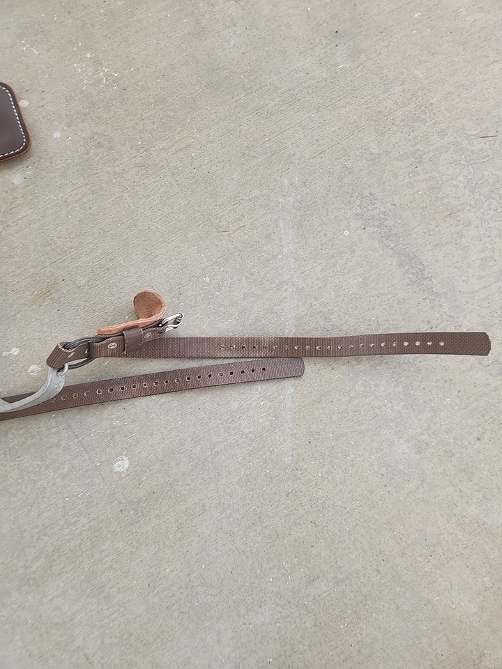 Vintage Bell System Buckingham Lineman Pole Tree Climbing Spikes | eBay