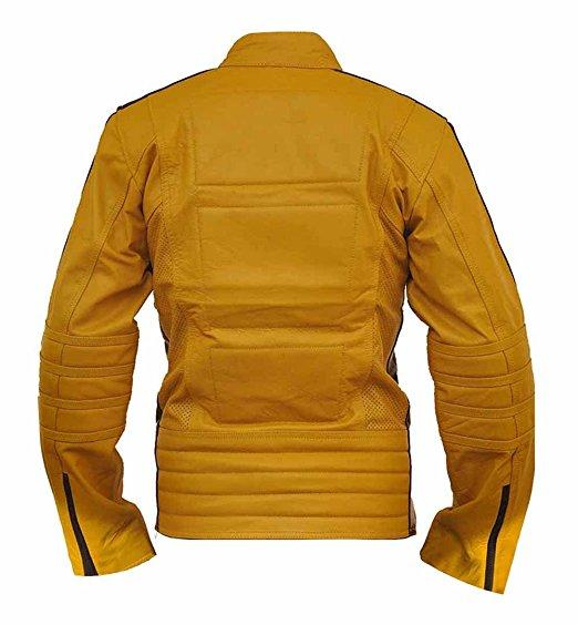 Mens Kill Bill The Bride Jacket - Ship From USA - BIker Yellow Leather ...