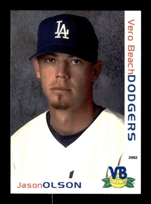 2002 Grandstand Vero Beach Dodgers #25 Jason Olson NM Near Mint BXCP06 ...