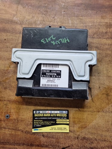 TOYOTA HILUX ECU ENGINE ECU, 2.7, 2TR-FE, PETROL, AUTO, P/N 89666-0K180 ...