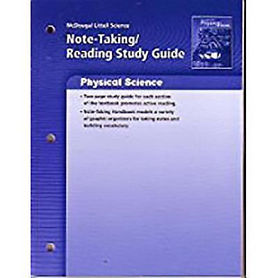 Physical Science, Grades 6-8 Note-taking/ Reading Study Guide ...