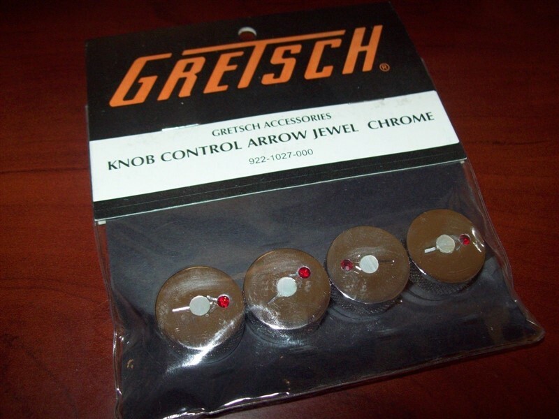NEW Genuine Gretsch Knobs (4), with Arrow & Jewel, CHROME, 922-1027-000 717669274733 | eBay