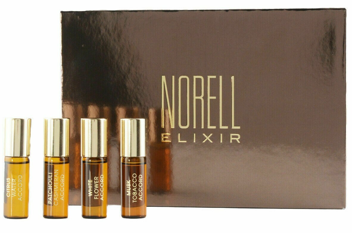 NORELL ELIXIR PERFUME FOR WOMEN 4 PC SET 0.17 OZ / 5 ML EDP SPRAY ...