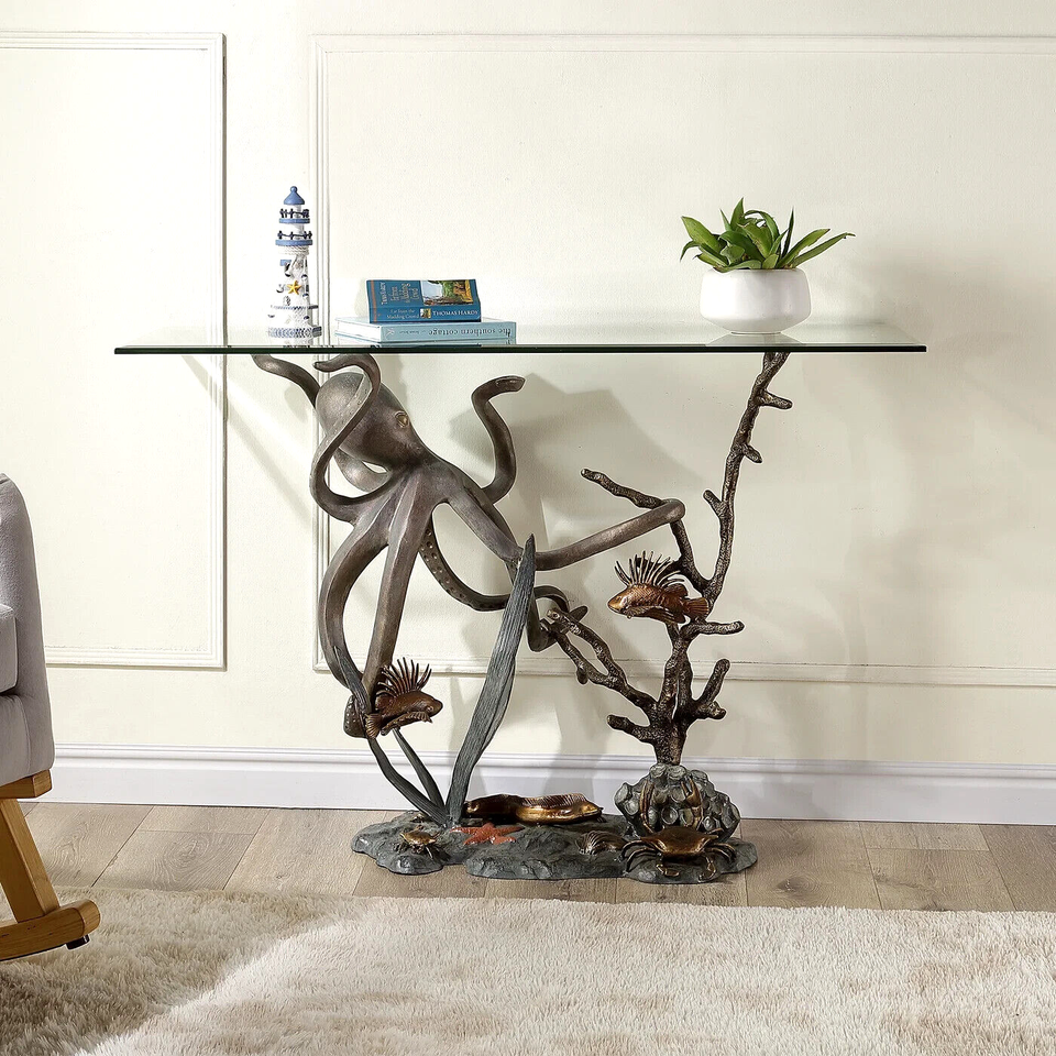 Octopus Sea Life Console Table Entry Table Sculpture Fish Crab ~ SPI ...