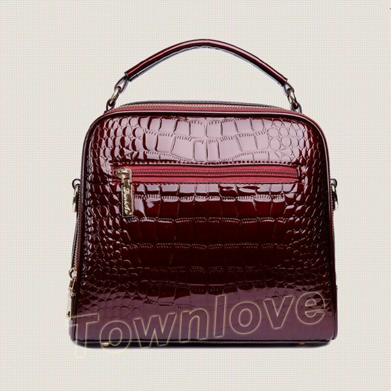 Womens Patent Leather Handbag Shoulder Crossbody Bag Lady Dating ...