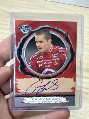 2006 Wheels Certified Authentic Autograph ~ Casey Mears - Nascar MINT ...