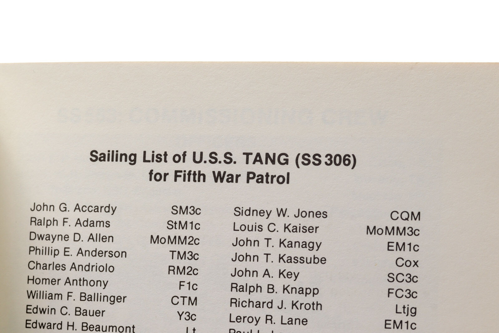 USS Tang (SS-563) Decommissioning & Transfer For Lease Ceremony 1980 D ...