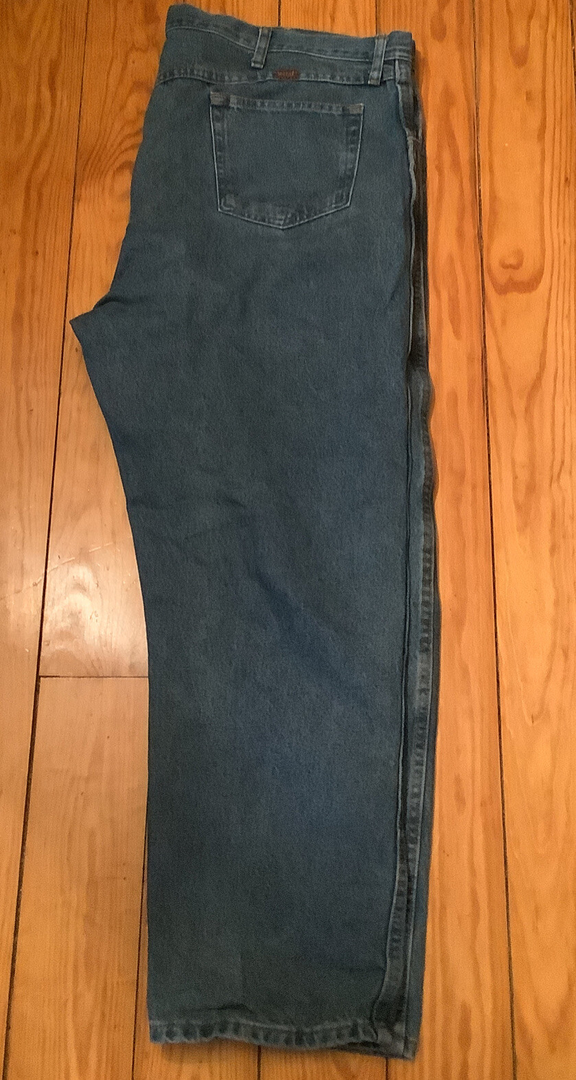 Wrangler Rustler ~Relaxed Fit, 1 PAIR Heavy Weight Denim Jeans Men's 44 ...