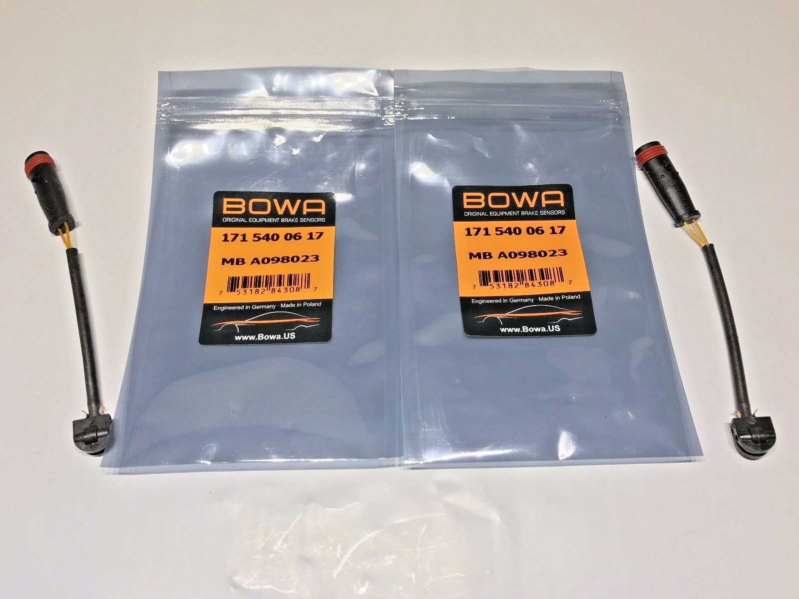 Mercedes W215 W220 Front Rear Brake Pad Wear Sensor Set of 2 (BOWA ...