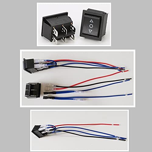 2PCS Momentary Polarity Reverse Switch DC 12V 20A Motor Control DPDT 6 ...