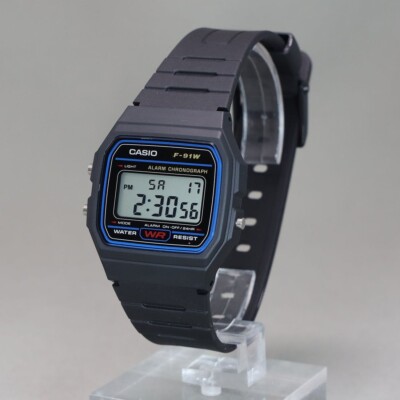 CASIO STANDARD Watch F-91W-1JH Mens Stopwatch Water Resist Japan NEW | eBay
