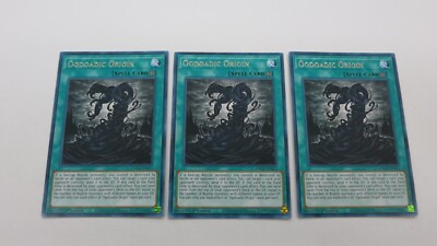 3x OGDOADIC ORIGIN SPELL CARD 1ST EDITION ANGU-EN011 RARE YUGIOH NM ...