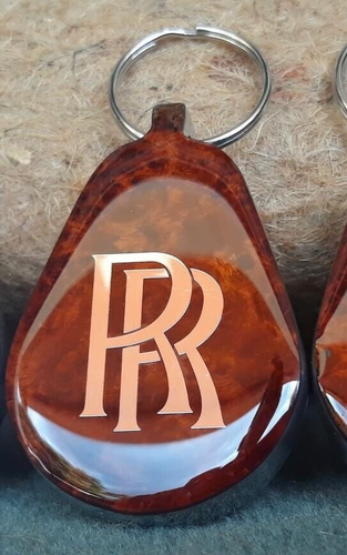Rolls Royce Silver Shadow, Silver Spur, Spirit Wood Keyring, Key Chain ...
