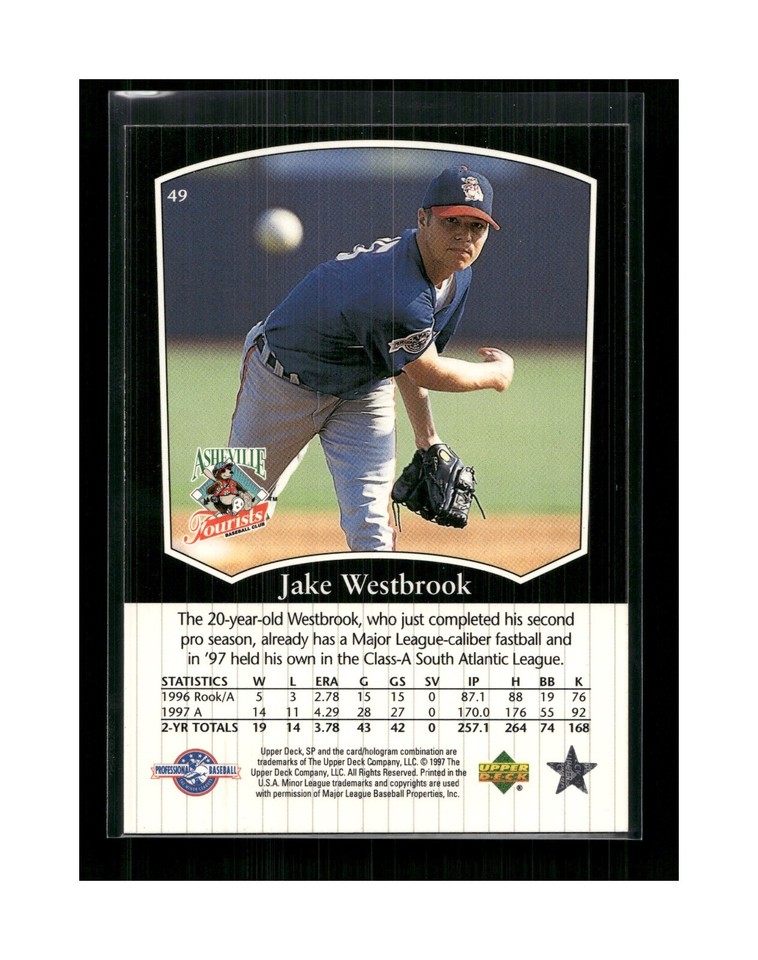 1998 SP Top Prospects Montreal Expos Baseball Card #49 Jake Westbrook ...