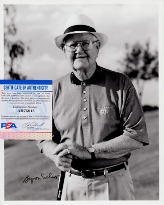 Byron Nelson Golf Signed AUTOGRAPH 8 x 10 Photo PSA DNA AH75015 j2f1c ...