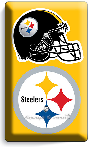 PITTSBURGH STEELERS FOOTBALL TEAM LIGHT SWITCH OUTLET WALL PLATE SPORT ...